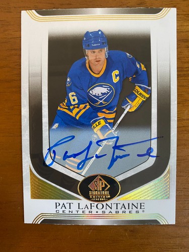 2020 SP Signature Edition Legends Hockey PAT LaFONTAINE Gold Spectrum ...
