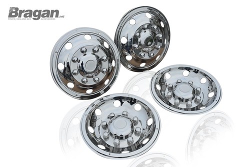 19.5" Universal Front and Rear Wheel Trims - Pair For Truck Bus Coach ...