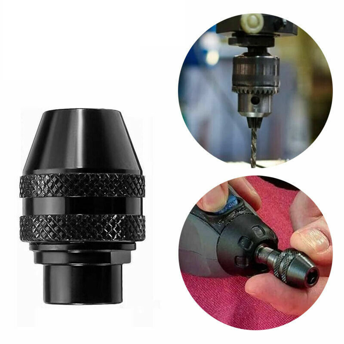 Multi Chuck Quick Change Adapter Drill Bit For Dremel Rotary Tool 0.4-3 ...