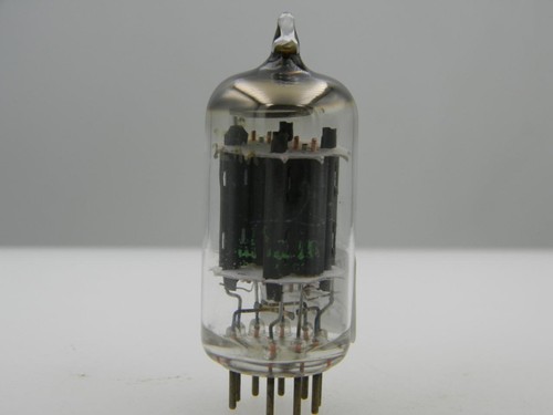 Sylvania 12AX7 Test NOS Long Pinched Grey Plates Copper Grid Serious ...