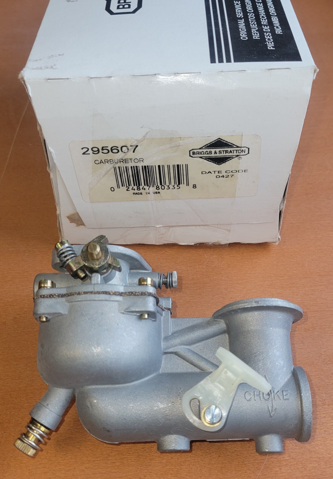 New NOS Genuine Briggs & Stratton Up Draft Carburetor 295607 | eBay