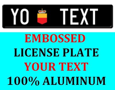 Custom LIECHTENSTEIN Euro license plate Your Text Customized Audi BMW ...