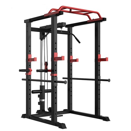 Multi-functional Power Cage,Home Adjustable Pullup Squat Rack 1000Lbs ...