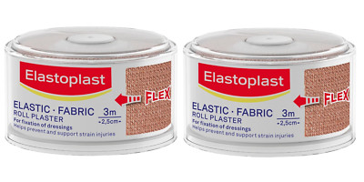 2 X Elastoplast Fabric Tape Roll 2.5cm x 3m Versatile and Flexible | eBay