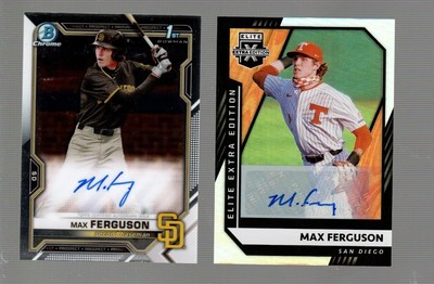 MAX FERGUSON 2021 BOWMAN CHROME DRAFT AUTOGRAPH/ELITE EXTRA PRIME ...