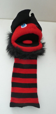 PUPPET CO RED AND BLACK PIRATE GLOVE PUPPET - SOCK PUPPET | eBay UK