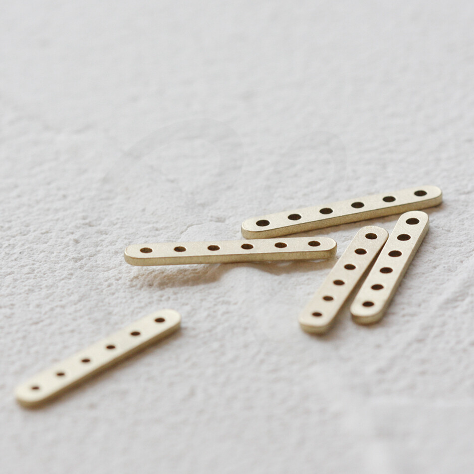 Solid Brass Multiple Holes Spacer - Bar 20x4mm (4566C) | eBay