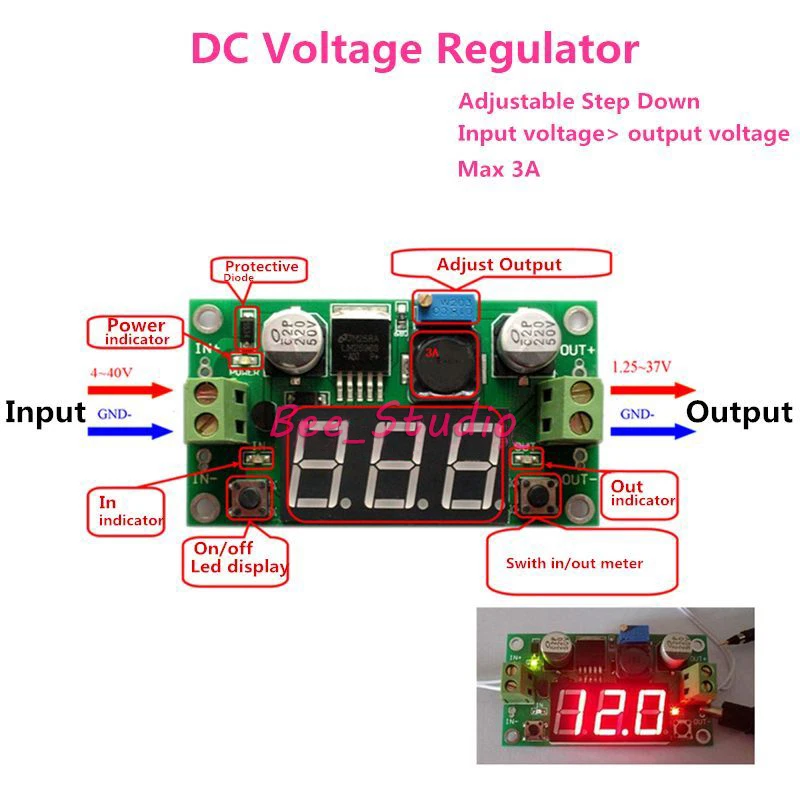 2A BUCK-BOOST CONVERTER W/ LED DISPLAY – Aretronics, 47% OFF