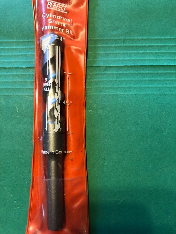 Set of Four (4) New Hawera/Bosch 3/4" Dia. Hammer Drill Bit for Masonry ...