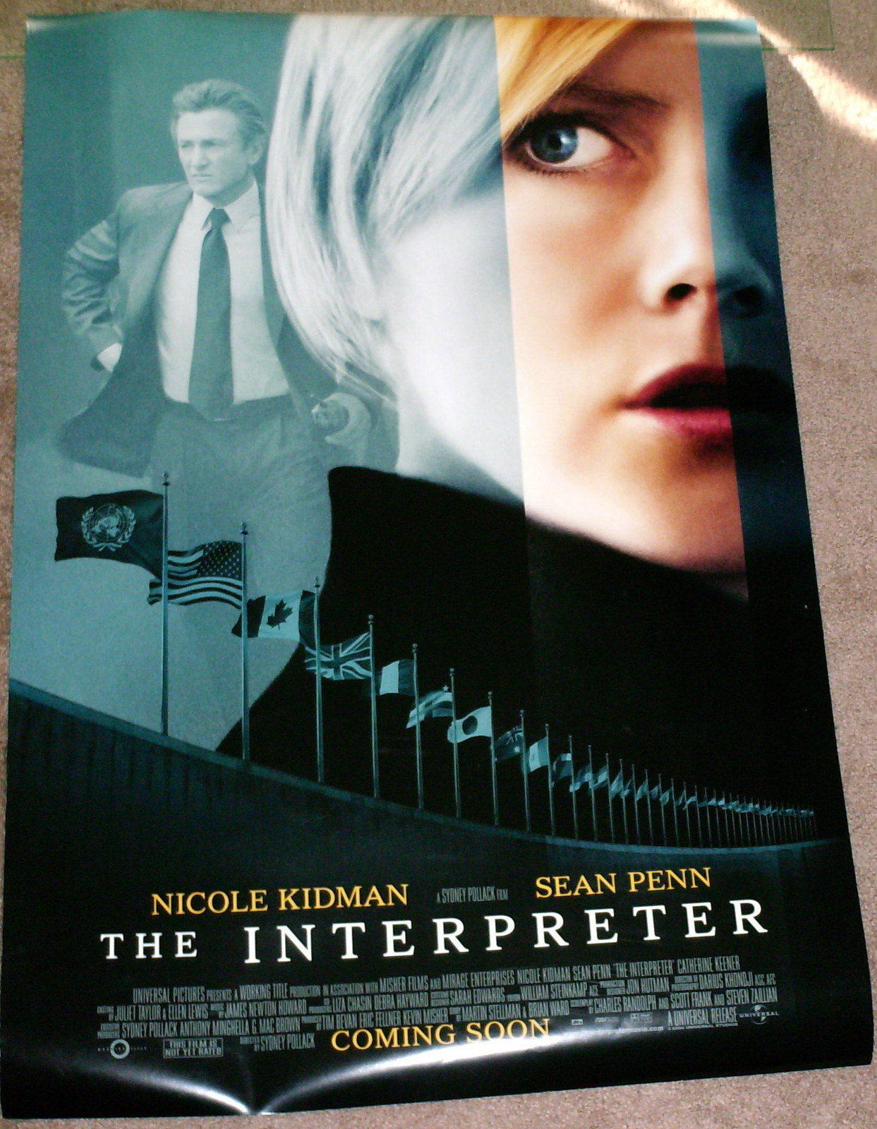 27x40 POSTER The Interpreter 2004 Nicole Kidman SEAN PENN Movie Art | eBay