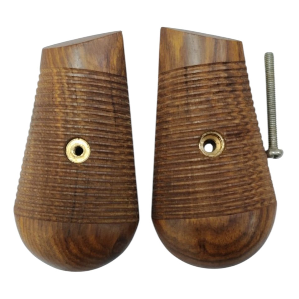 C96 Broomhandle Pistol Wooden Grips for Mauser , Hardwood with Brass ...