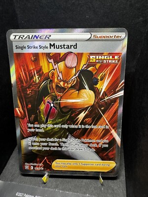 Pokemon TCG SWSH Battle Styles Single Strike Mustard 163/163 Full Art ...