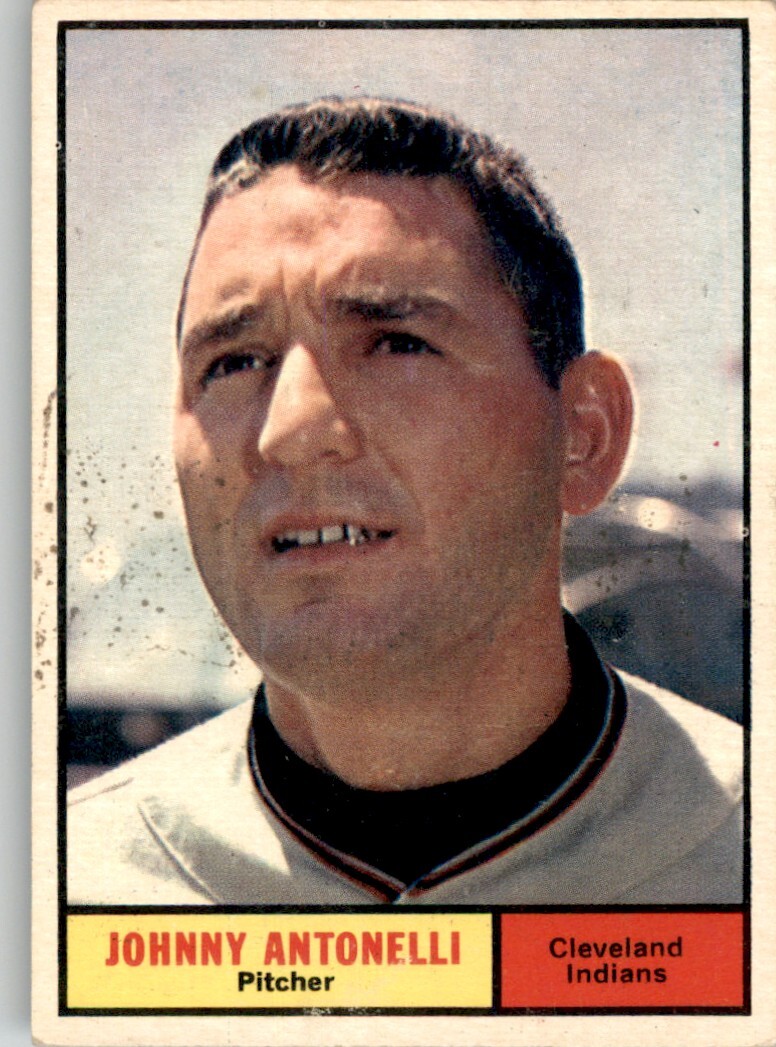 1961 Topps Baseball Johnny Antonelli (B) Cleveland Indians #115 | eBay