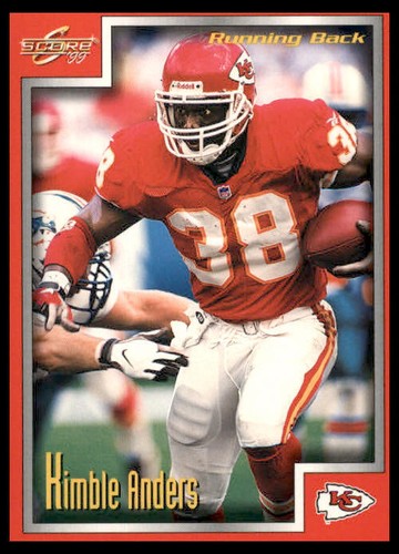1999 Score #203 Kimble Anders Kansas City Chiefs Football Card | eBay