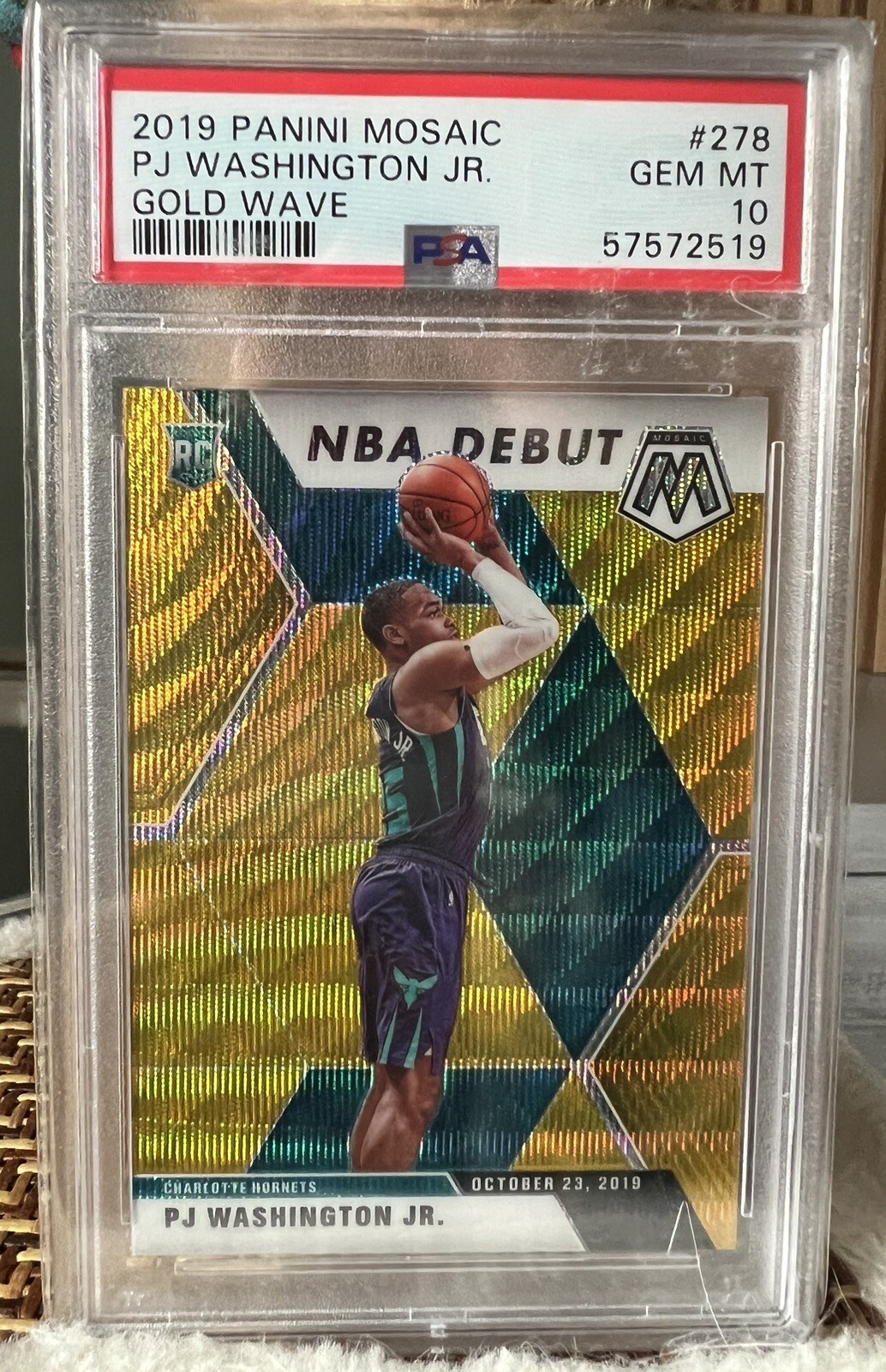 PJ Washington Jr. 2019 Panini Mosaic Gold Wave PSA 10 | eBay