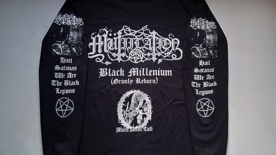 Mutiilation millenium long sleeve shirt black metal vlad tepes judas iscariot | eBay