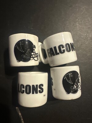 NFL Mini Ceramic Coffee Cups Mugs - Atlanta Falcons set of 4 | eBay