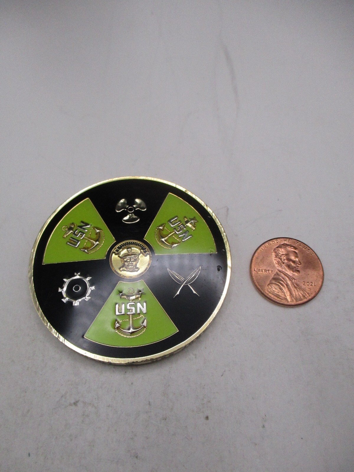 US Navy USS John C. Stennis CVN-74 Reactor CPO Glow in Dark Challenge ...