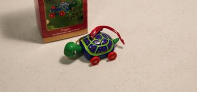 Hallmark Keepsake Ornament 2001 WIGGLES Turtle Wood Collector's W/ Box ...