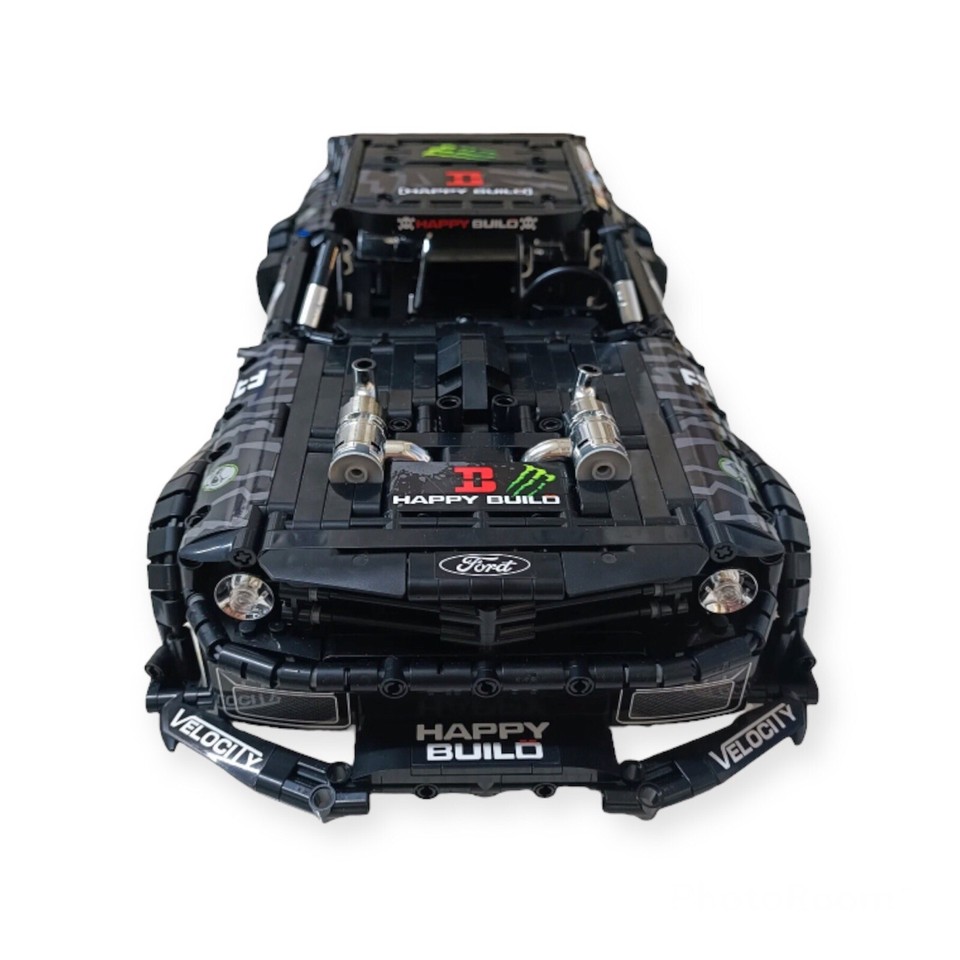 NEW 1965 Ford Mustang Hoonicorn Car MOC Creator Building Blocks Set Toy ...