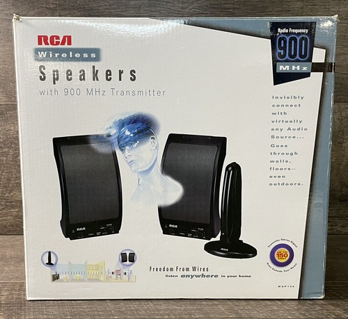 RCA Wireless Speakers WSP150 900 MHz Transmitter up to 150 FT New Open ...