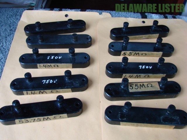 Vintage Antique Lot of 10 WESTON? Electrical MEGOHM Current SHUNT ...