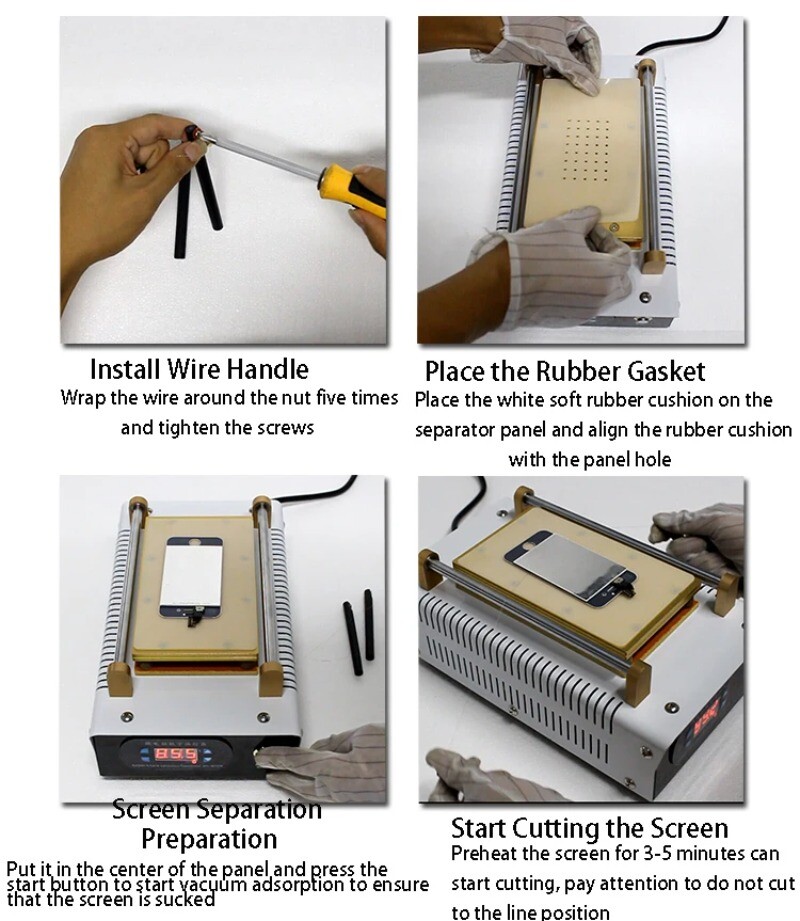 Mobile Phone Screen Separation Machine Heating Separator Screen ...