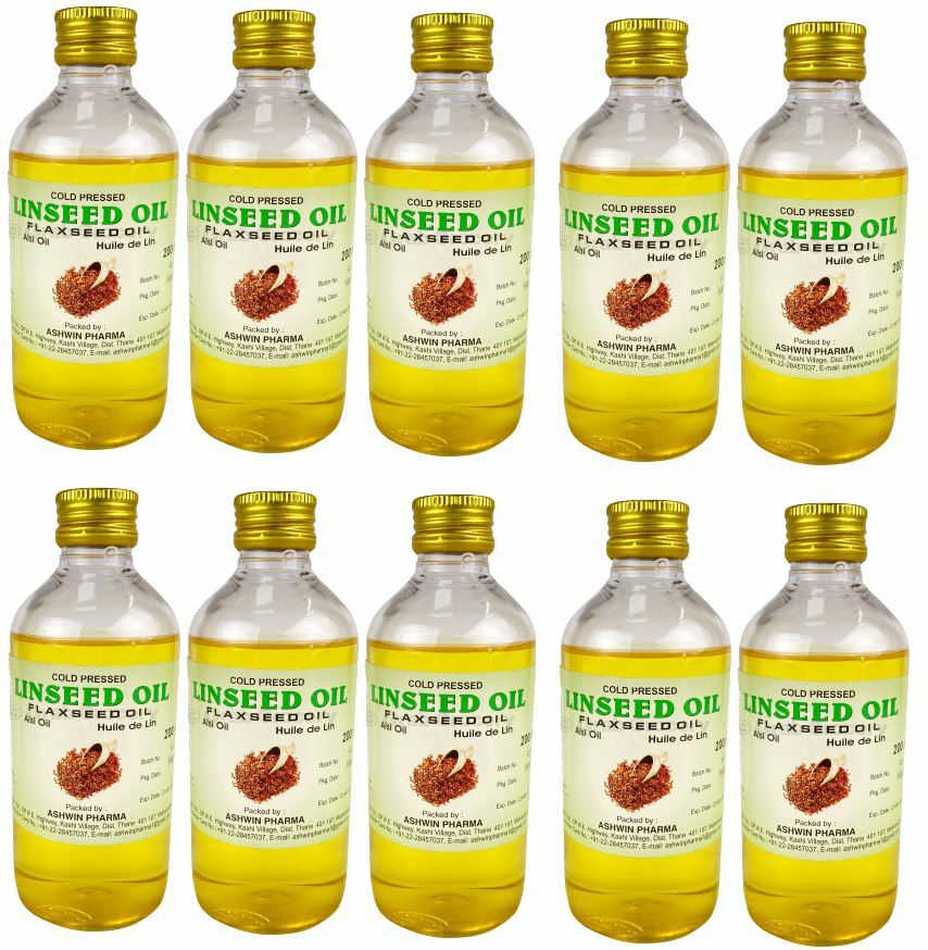 10 Bottles x 100ml (1 Litr) Linseed Essential Oil Flaxseed Asli Oil ...