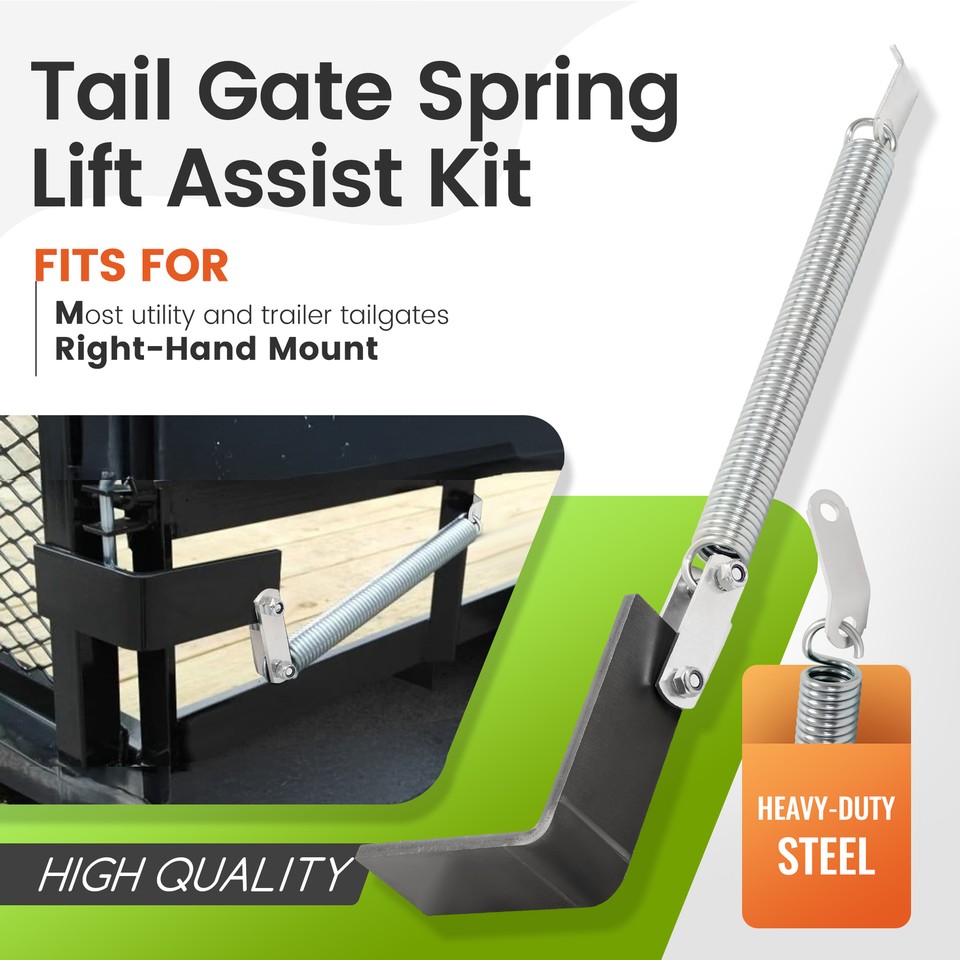 Steel Tail Gate Spring Lift Assist Right RH For Most Utility & Trailer ...