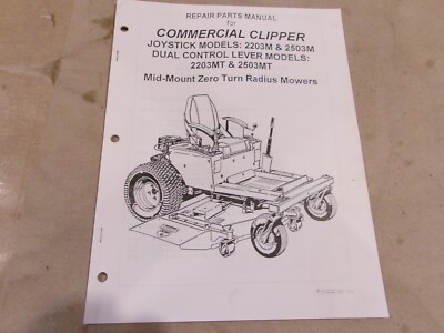 COUNTRY CLIPPER REPAIR PARTS MANUAL MODELS 2203F & 2503F | eBay