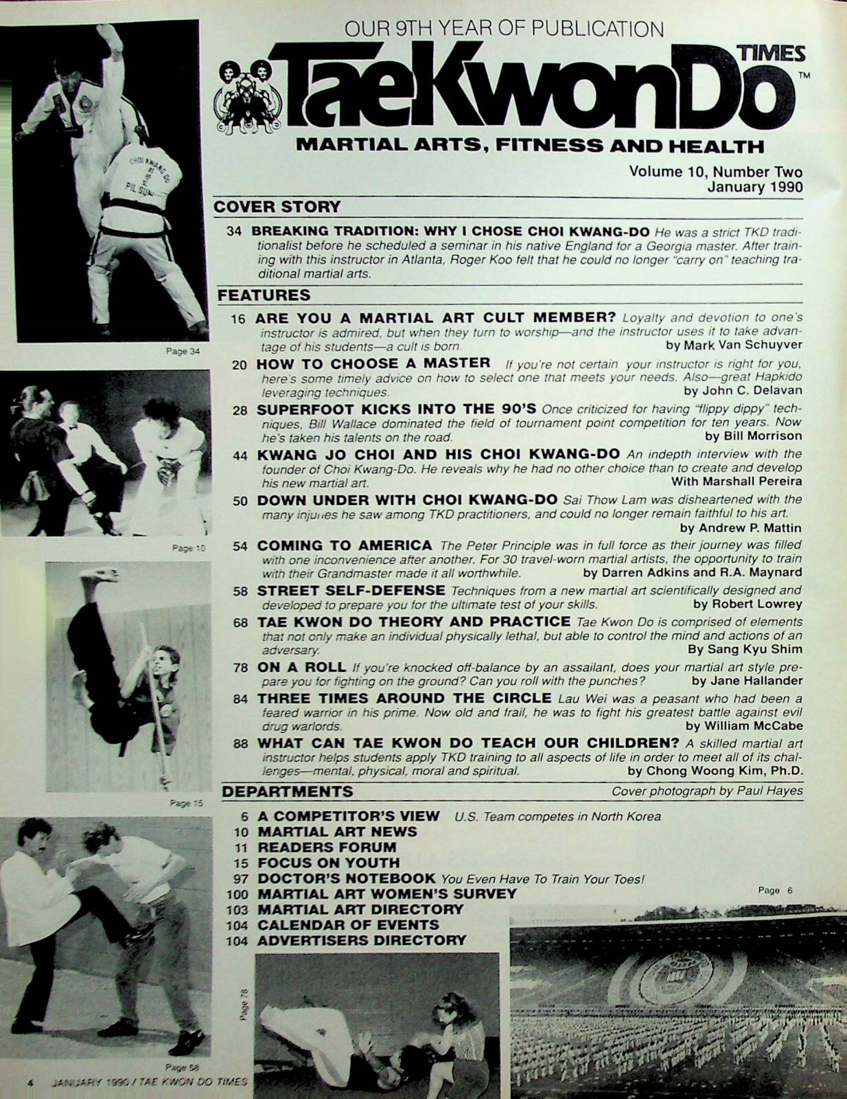 Tae Kwon Do Times Vintage Martial Arts Magazine Issue 44 January 1990 ...