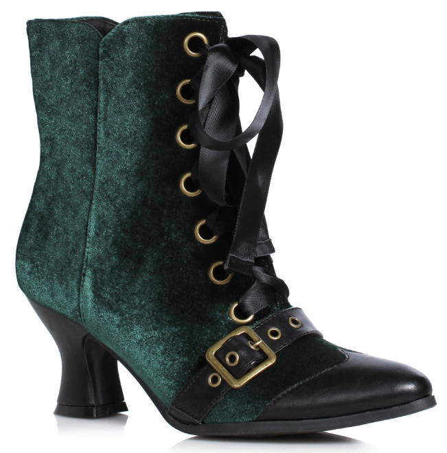 Red Burgundy Velvet Witch Salem Hocus Pocus Winifred Costume Shoes ...