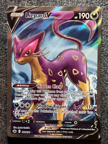 Liepard V 180/198 Holo Full Art Ultra Rare Pokemon Card NM | eBay