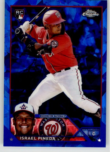 Israel Pineda 2023 Topps Chrome Sapphire Edition 447 Washington ...