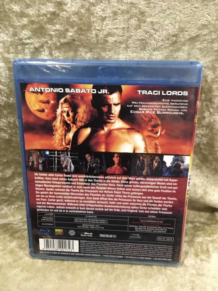 Neue Blu Ray: JOHN CARTER VOM MARS mit Antonio Sabato Jr. FSK 16 | eBay.de