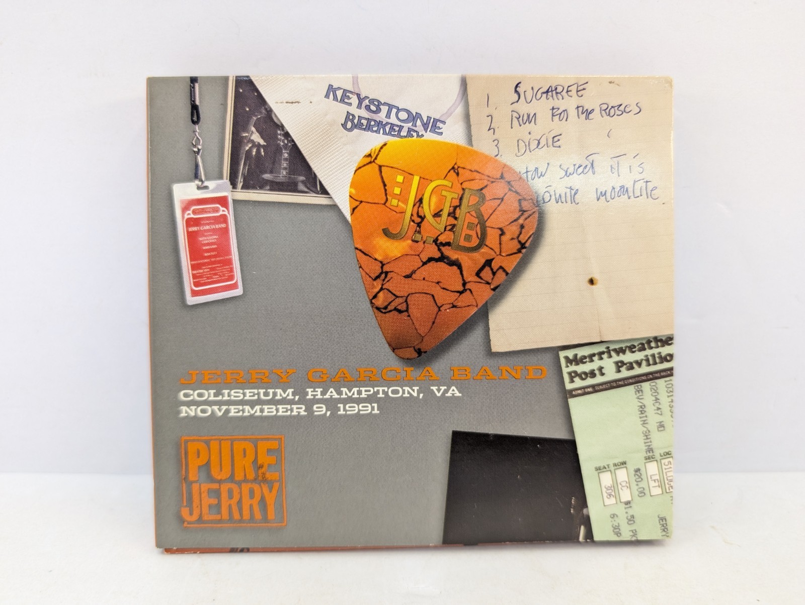 PURE JERRY November 9, 1991 Coliseum Hampton, VA Jerry Garcia Band CD ...