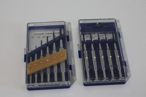 Lot of 2 MINIATURE PRECISION TOOL SET AND PRECISION SCREWDRIVERS (JAPAN ...