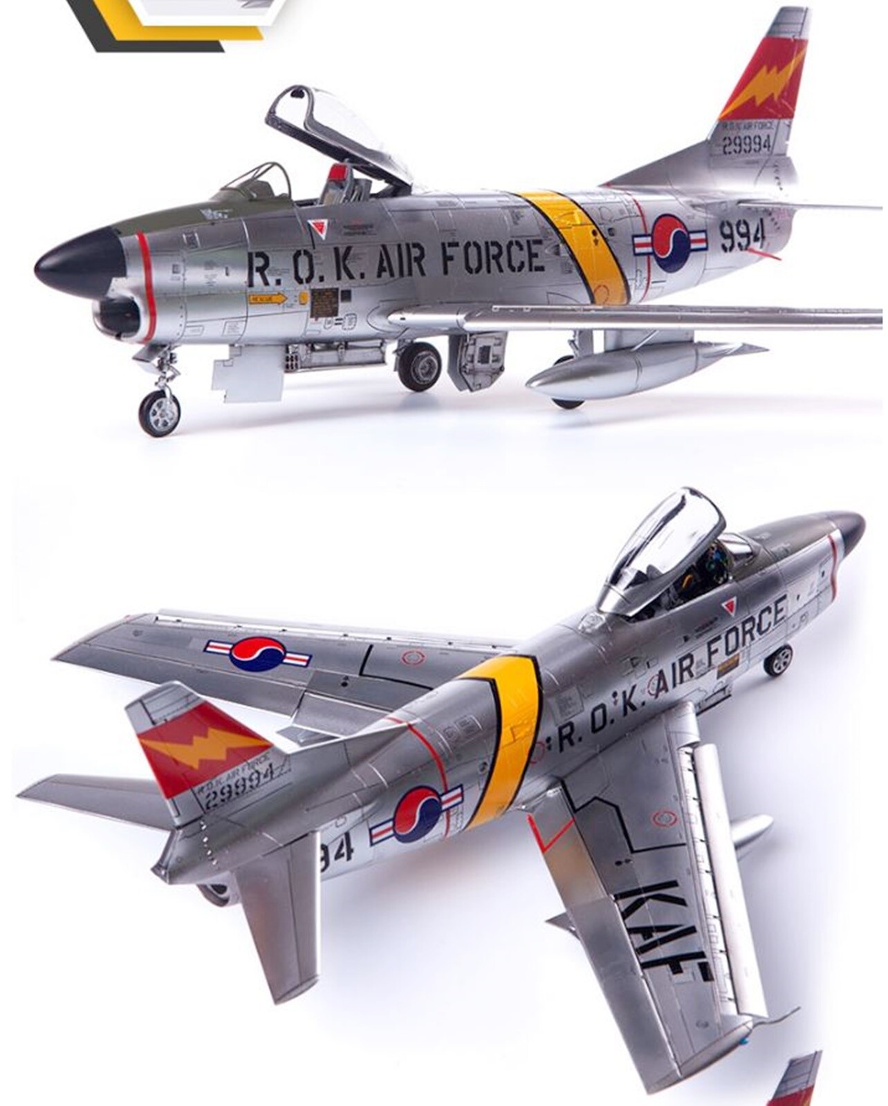 Academy 1/48 ROKAF F-86D 108th Fighter-Interceptor Squadron Model Kit ...