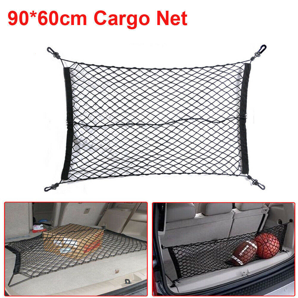 Car Trunk Cargo Net Storage Organizer Universal Big Elastic Mesh Net ...