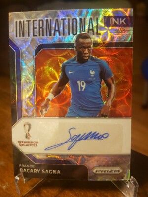 Bacary Sagna 2022 Panini World Cup Qatar Prizm International Ink BA ...