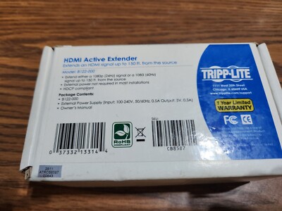 Tripp Lite HDMI In-Line Signal Booster Video Extender 1920x1200 24Hz ...