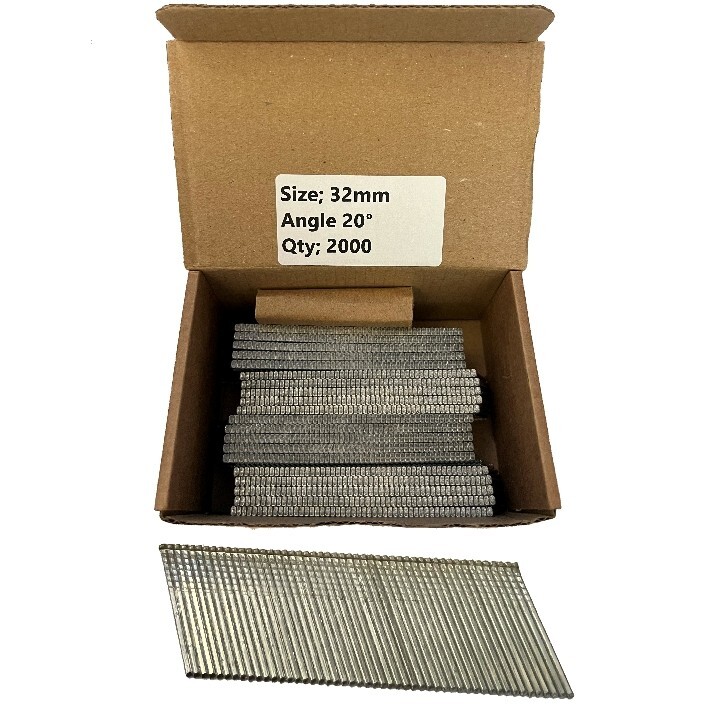 Angled 16Gauge Nails for DeWalt DCN660N-18V Brushless 2000 x 32mm Brads ...