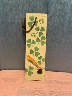 Irish Slate Plaque Hand Painted shamrocks | eBay