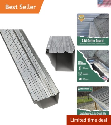 Heavy Duty Aluminum Leaf Guard - Lifetime Protection for 5" and 6 ...