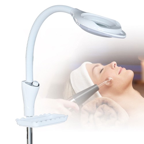 16X Floor Stand Facial Magnifying Salon Beauty Light LED Magnifier Lamp ...