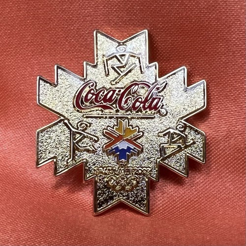 Coca Cola Salt Lake 2002 Olympic Winter Games Gold Pin NOS | eBay