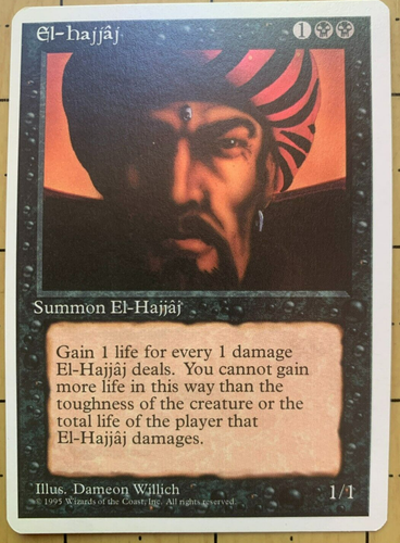 EL-HAJJAJ - MAGIC THE GATHERING - 4th EDITION - RARE | eBay