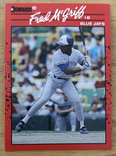 1990 Donruss Fred McGriff Baseball Card 188 Blue Jays 1B VGEX O/C ...
