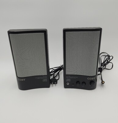 Coby CS-P52 Desktop Speakers High Performance Amplified | eBay