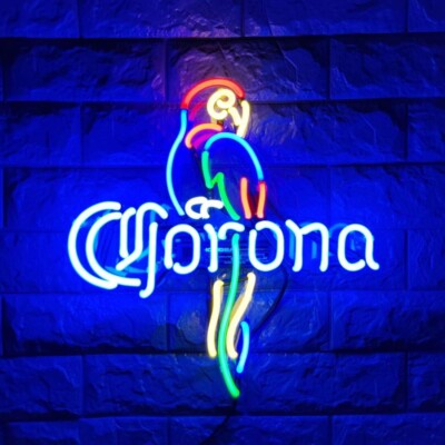 Corona Parrot real Neon Light Sign 15"x15.” Brand new free shipping! | eBay